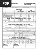 Welder Qualification Test Certificate: Parameters Variables Qualified ...