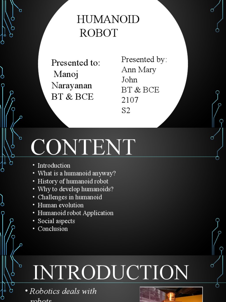 Humanoid Robot | PDF