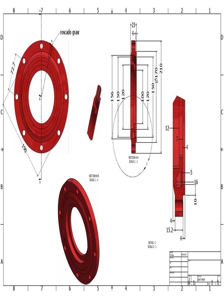 Cross-sectional diagram of a complex port retention system with labeled ...