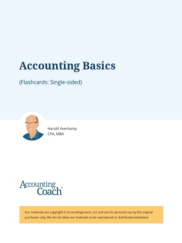 Accounting Basics Flashcards Ss | PDF | Expense | Balance Sheet
