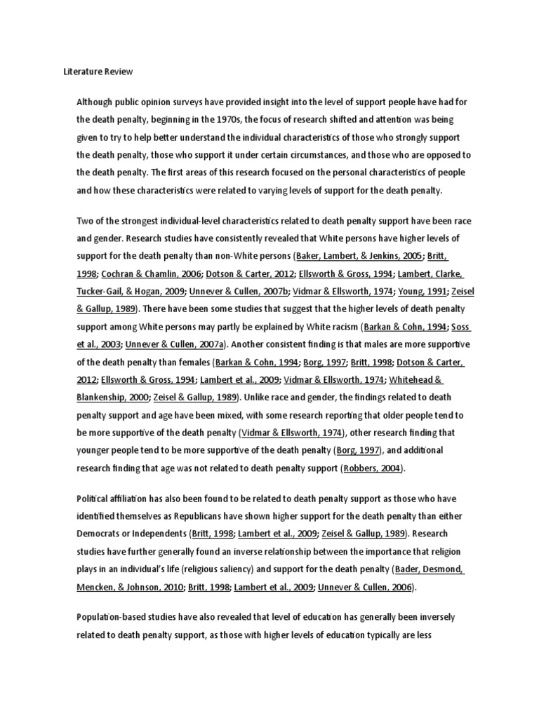 RRL Position Paper Death Penalty | PDF | Capital Punishment | Crime ...
