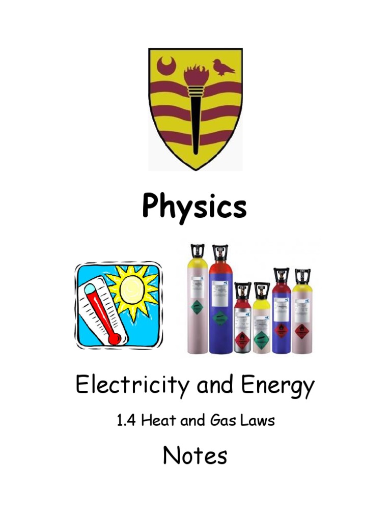 N4 Physics 1.4 - Heat & Gas Laws | PDF | Gases | Temperature