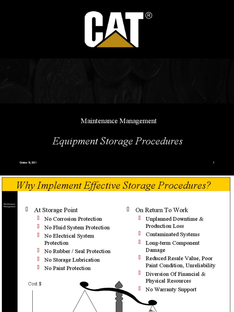 Equipment Storage Procedures: Maintenance Management | PDF | Lubricant ...
