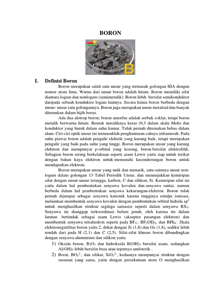 Boron | PDF