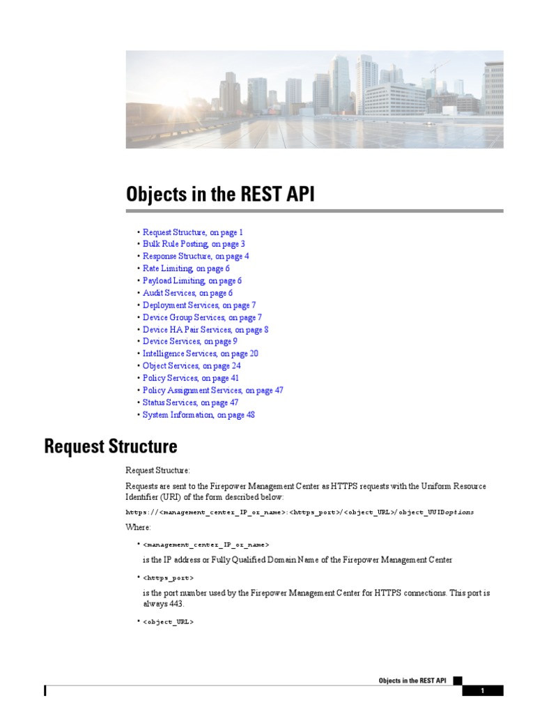 Objects in The REST API | PDF | Hypertext Transfer Protocol | Representational State Transfer