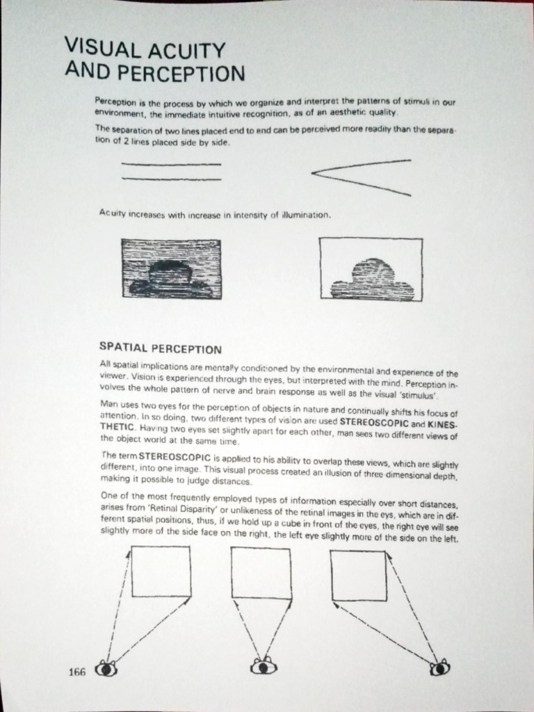Visual Acuity and Perception in Architecture | PDF