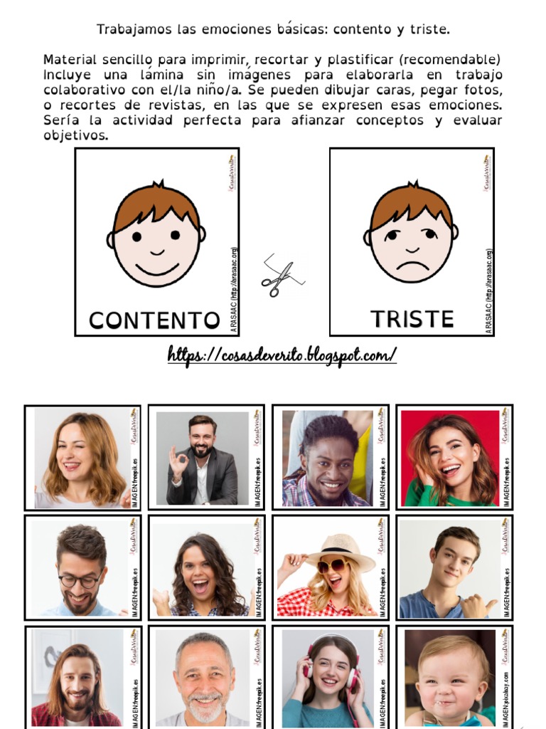 Emociones Contento Triste | PDF