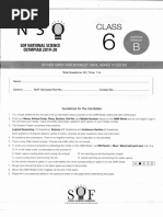 IMO Class 5 2025-26 Set A | PDF