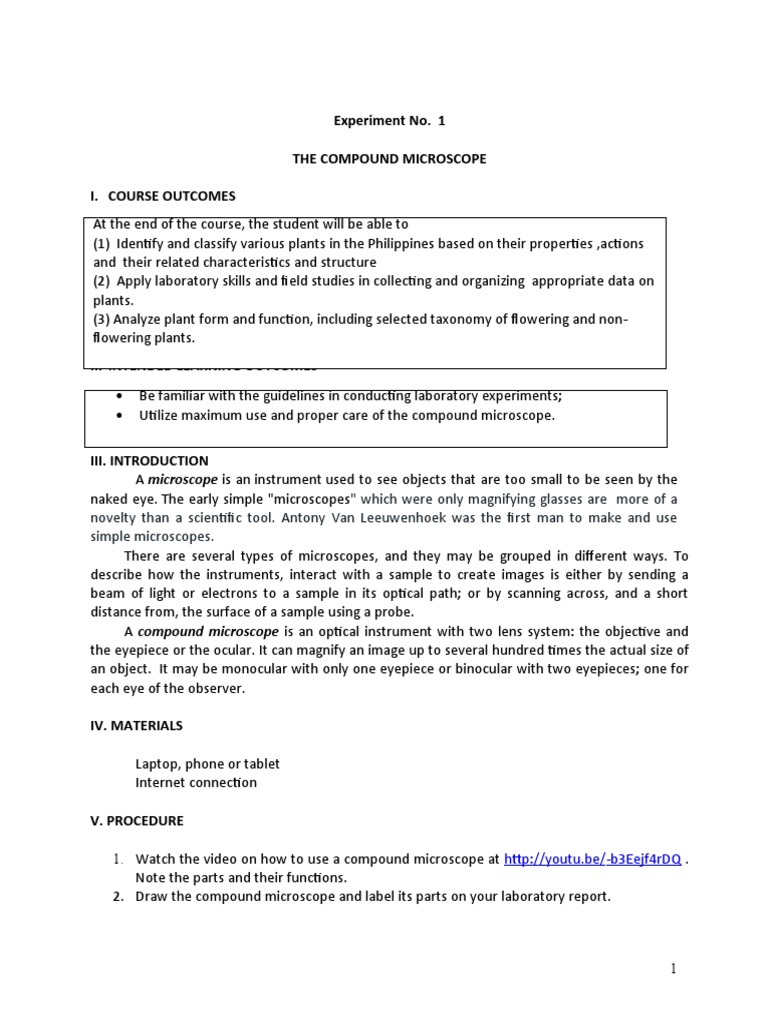 Compound Microscope Guide | PDF | Microscope | Electromagnetism