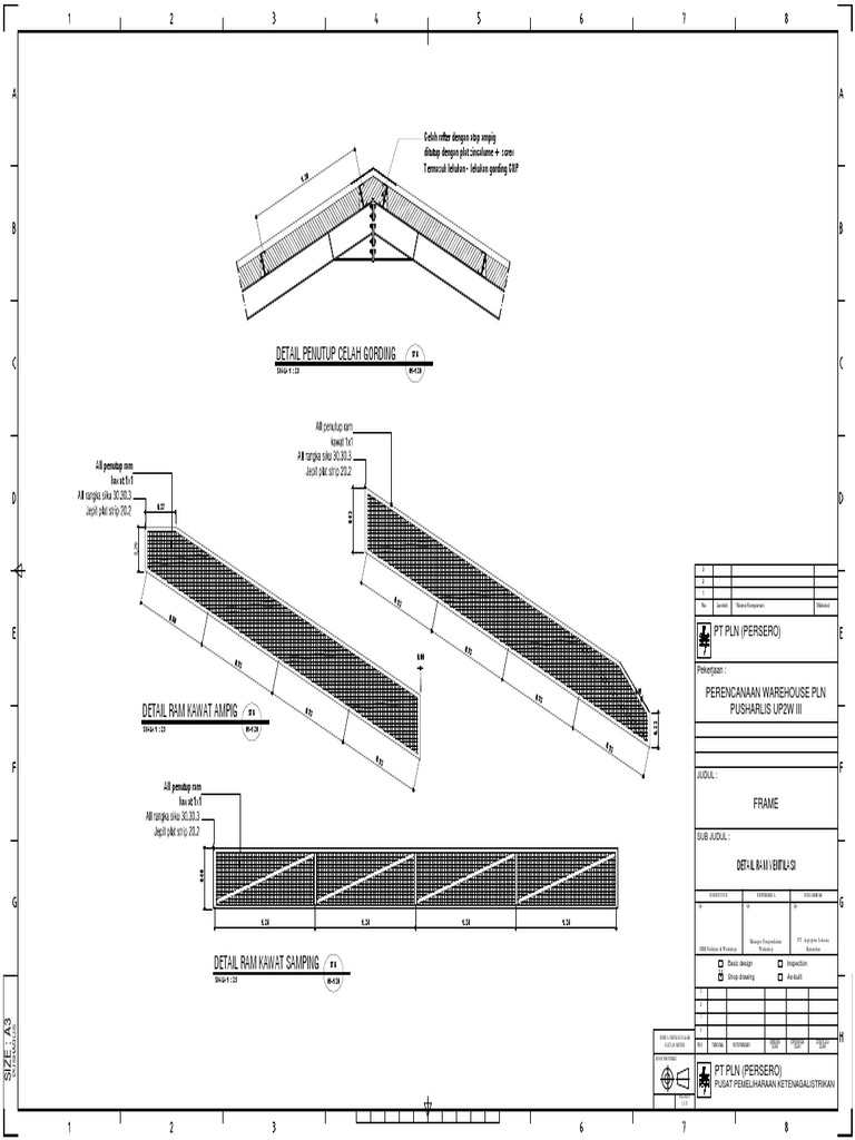 Detail Teknis Penutup Atap Ampig | PDF