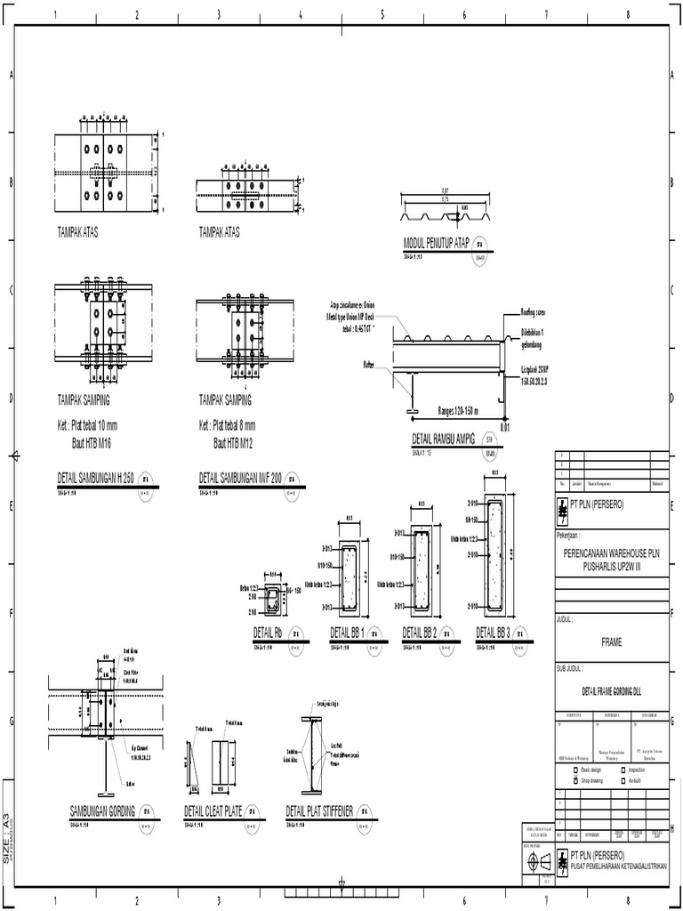 Atap Zincalume Ex Union Metal Type Union MP Deck Tebal: 0.45 TCT ...