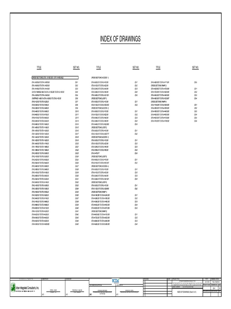 G-4 INDEX OF DRAWINGS-Layout1 | PDF