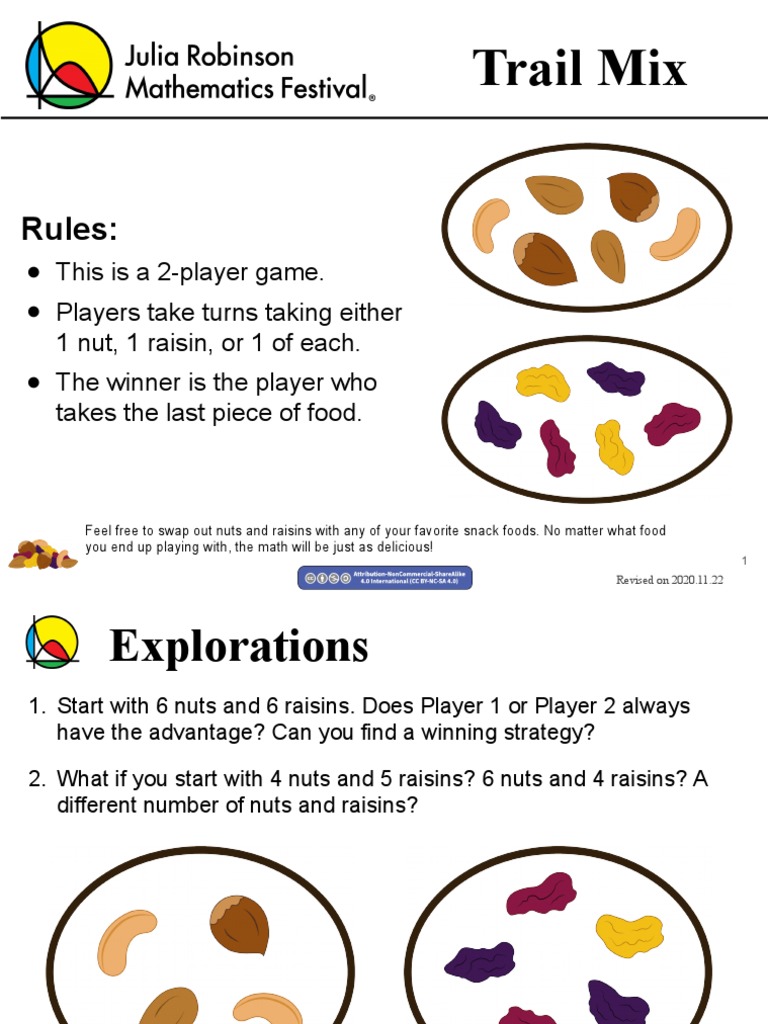Trail Mix CURRENT English Printable | PDF | Foods | Snack Food