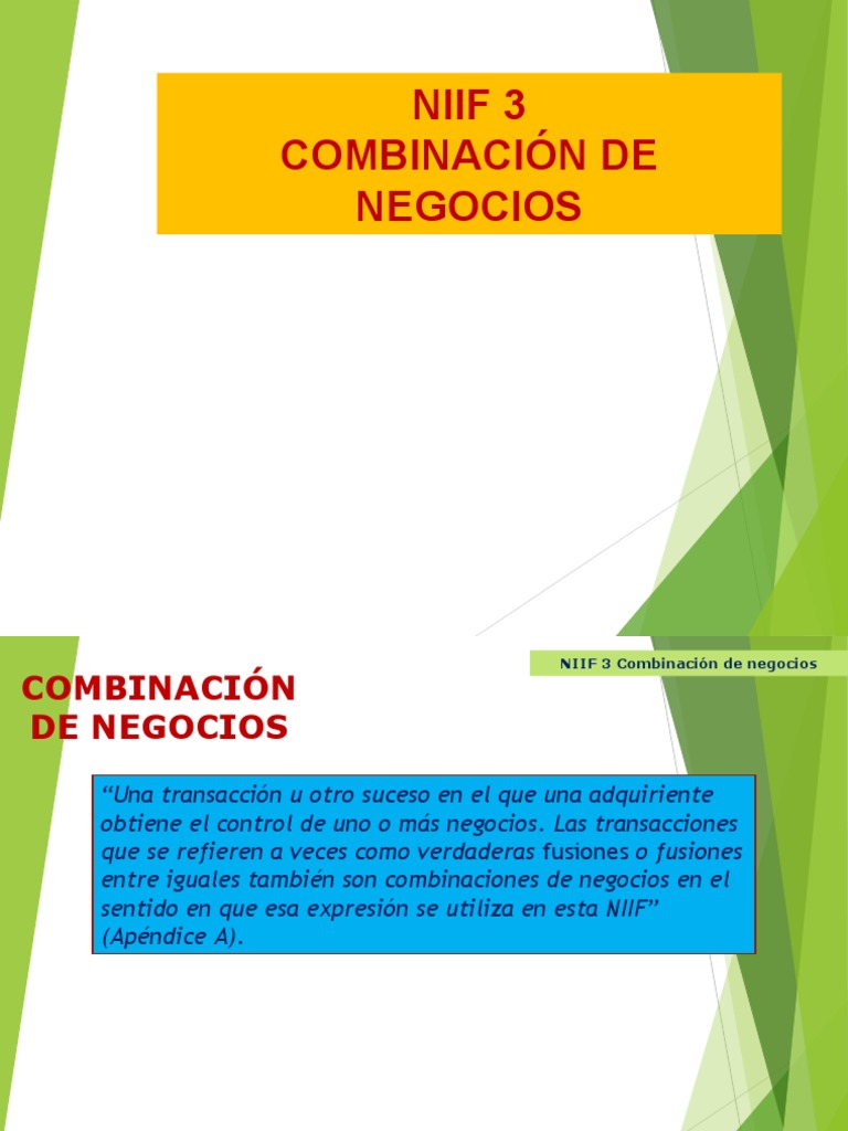 Niif 3 | PDF | normas internacionales de INFORMACION FINANCIERA ...