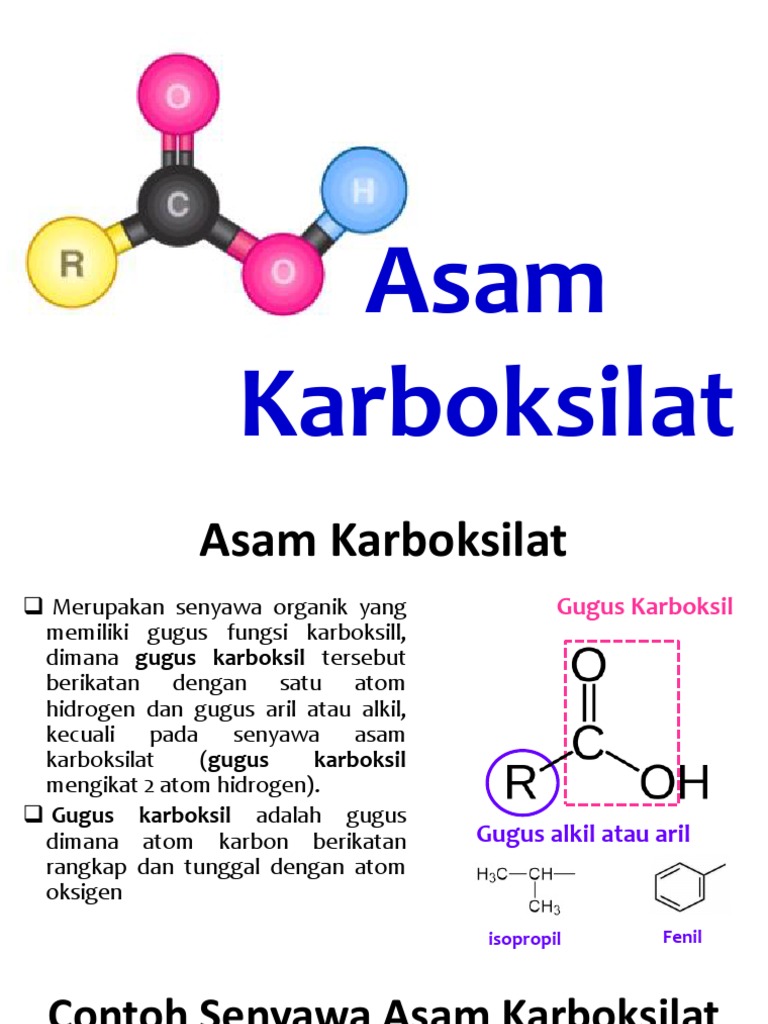 KIMIA ORGANIK Materi12.Asam Karboksilat | PDF