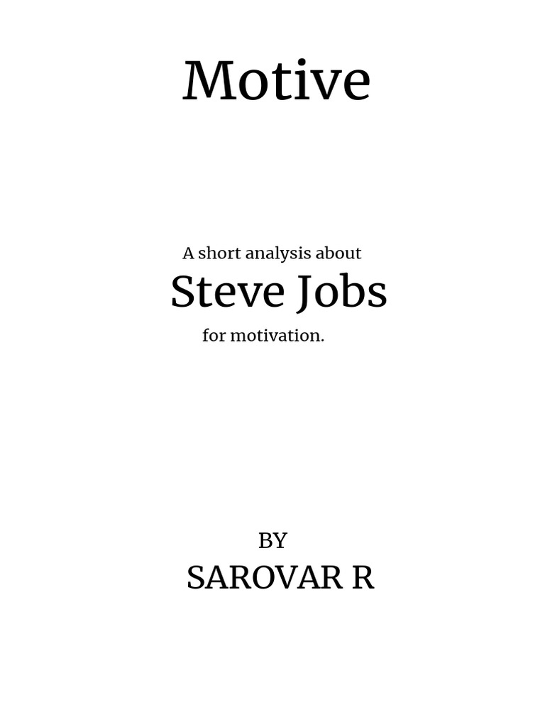 Motive | PDF | Thought | Reality