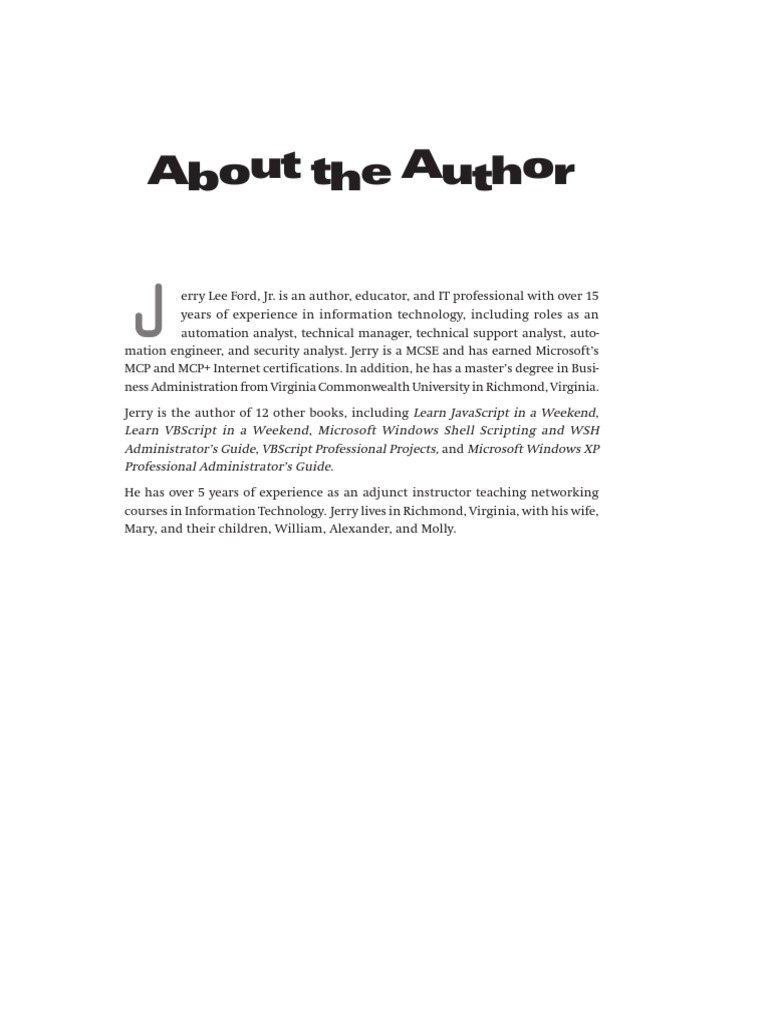 Windows Shell Script Programming For The Absolute Beginner - 2 | PDF | Career & Growth | Business