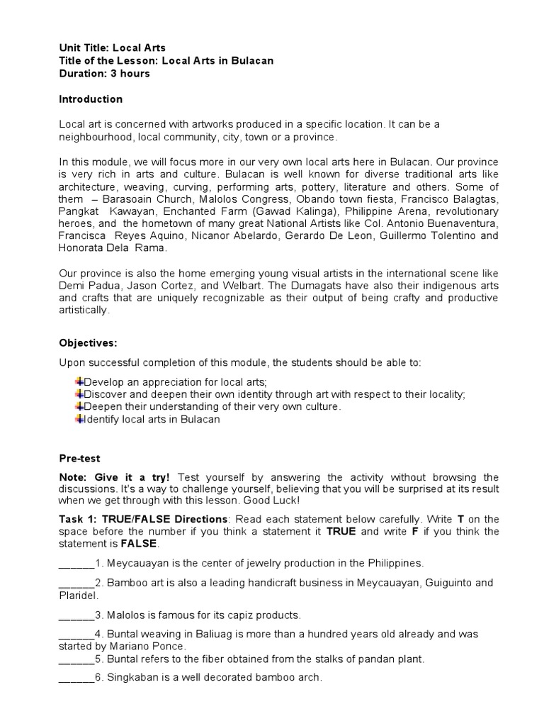 Module 3 Lesson 2 | PDF
