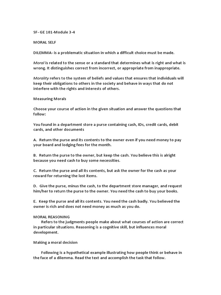 SF GE101 Module3 4 - v.1 | PDF | Parenting | Relationships