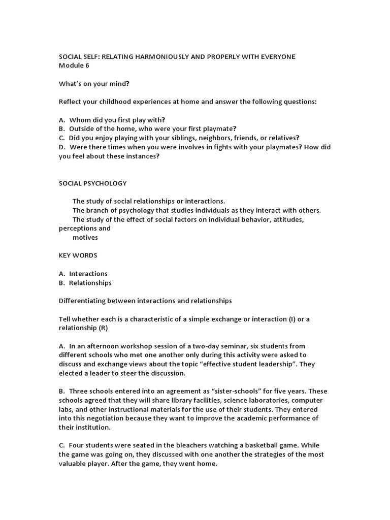 UTS Module6 7v.1 | PDF | Attitude (Psychology) | Conformity