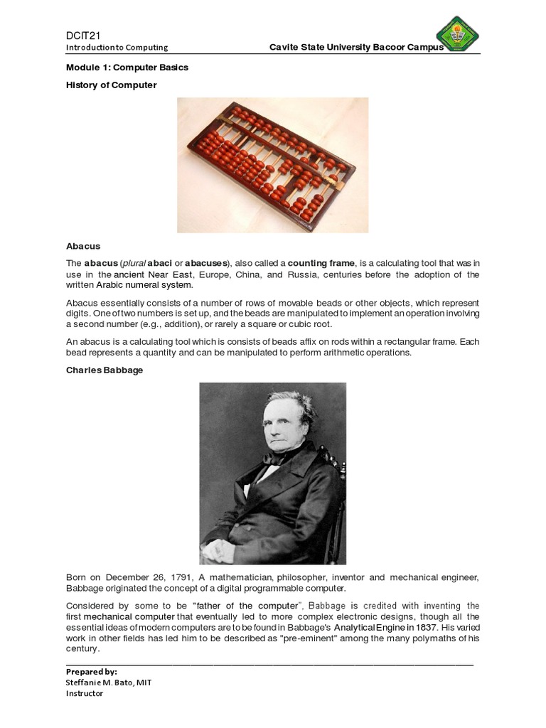 Module 1 - Computer Concepts | PDF | Integrated Circuit | Personal ...
