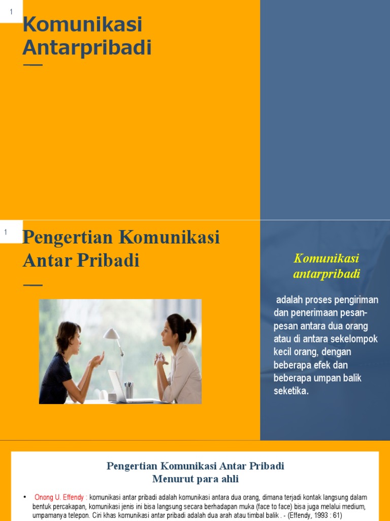 Komunikasi Antar Pribadi | PDF