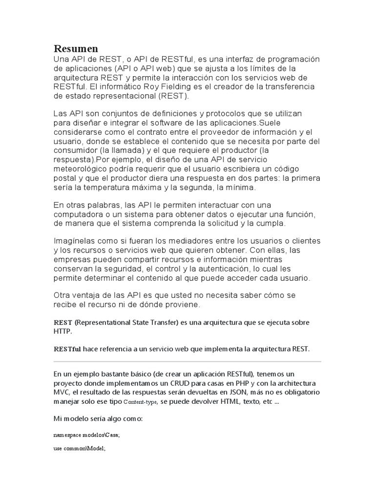 Rest Vs Restful | PDF | Transferencia de estado representacional | Jabón