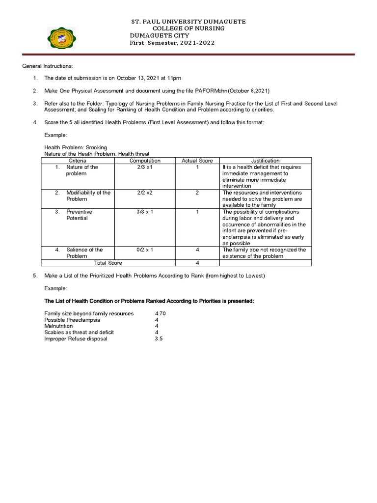 SDL Part 2-General Instructions and Format | PDF | Nursing | Medical ...
