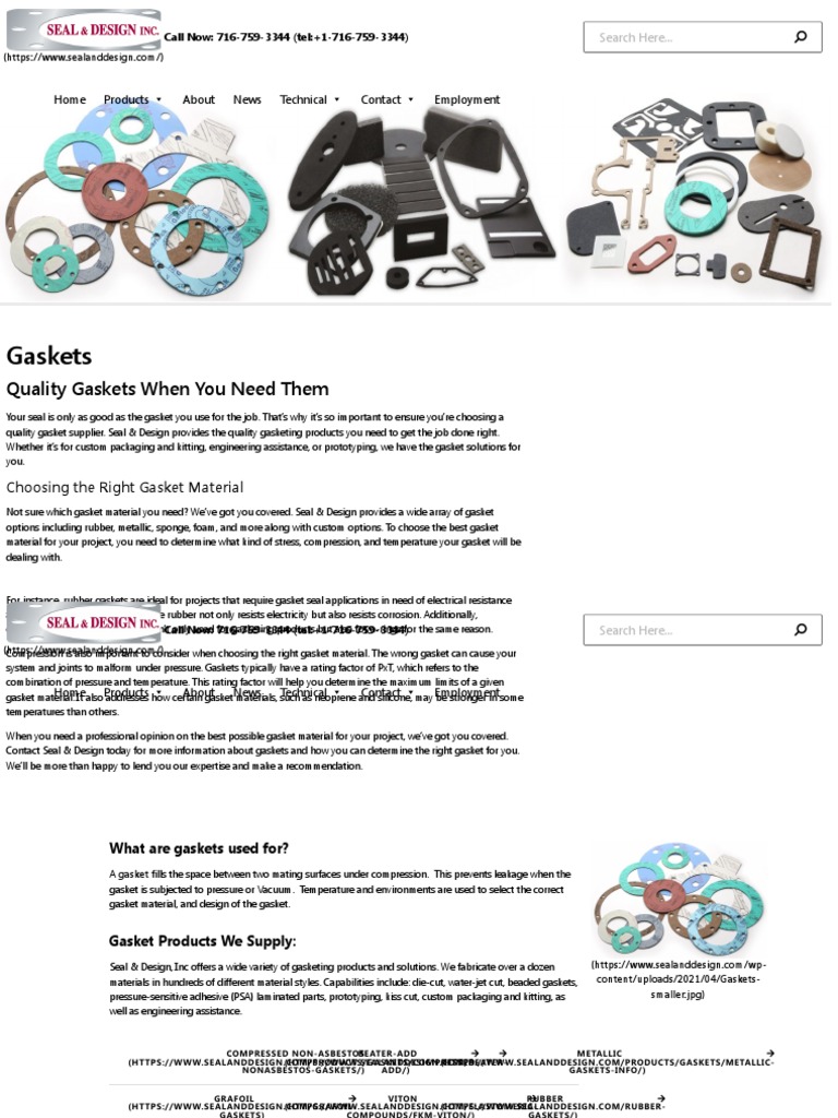 Gasket Materials - Seal & Design Inc | PDF | Materials | Building Materials