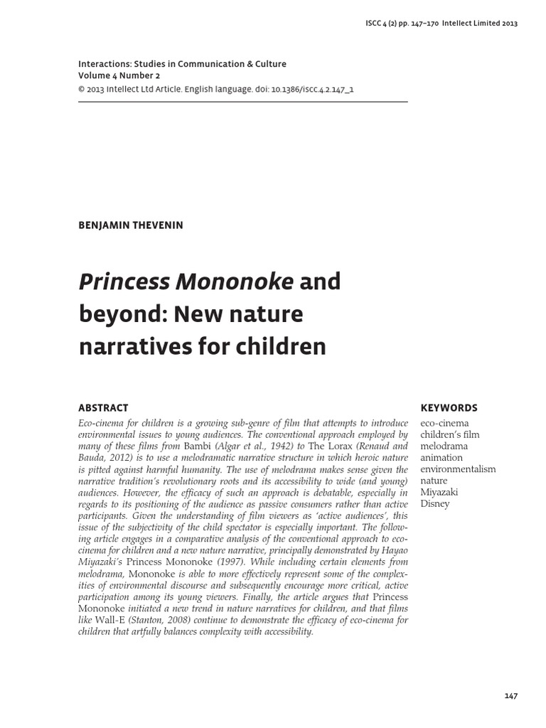 Princess Mononoke and Beyond | PDF | Narrative | Cultural Studies