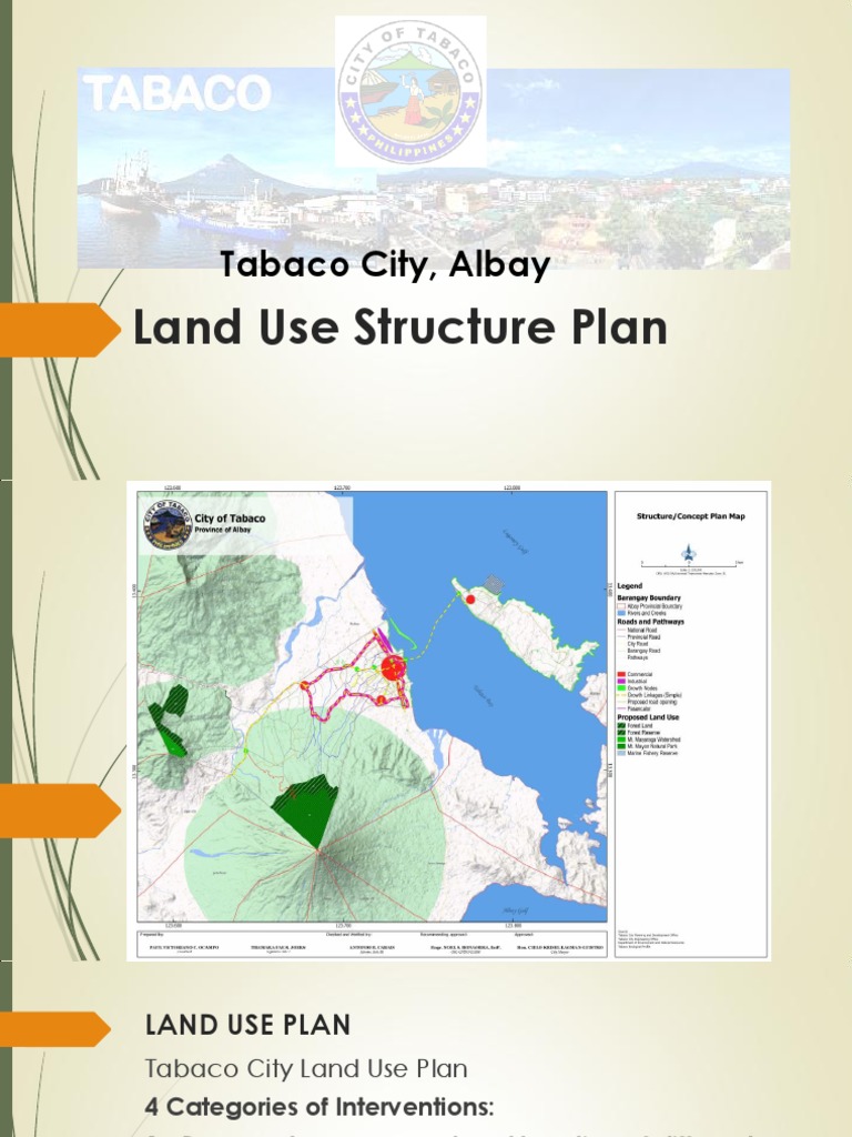 Tabaco City Land Use Structure Plan | PDF | Coast | City
