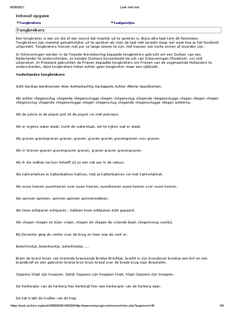 Tongbrekers | PDF
