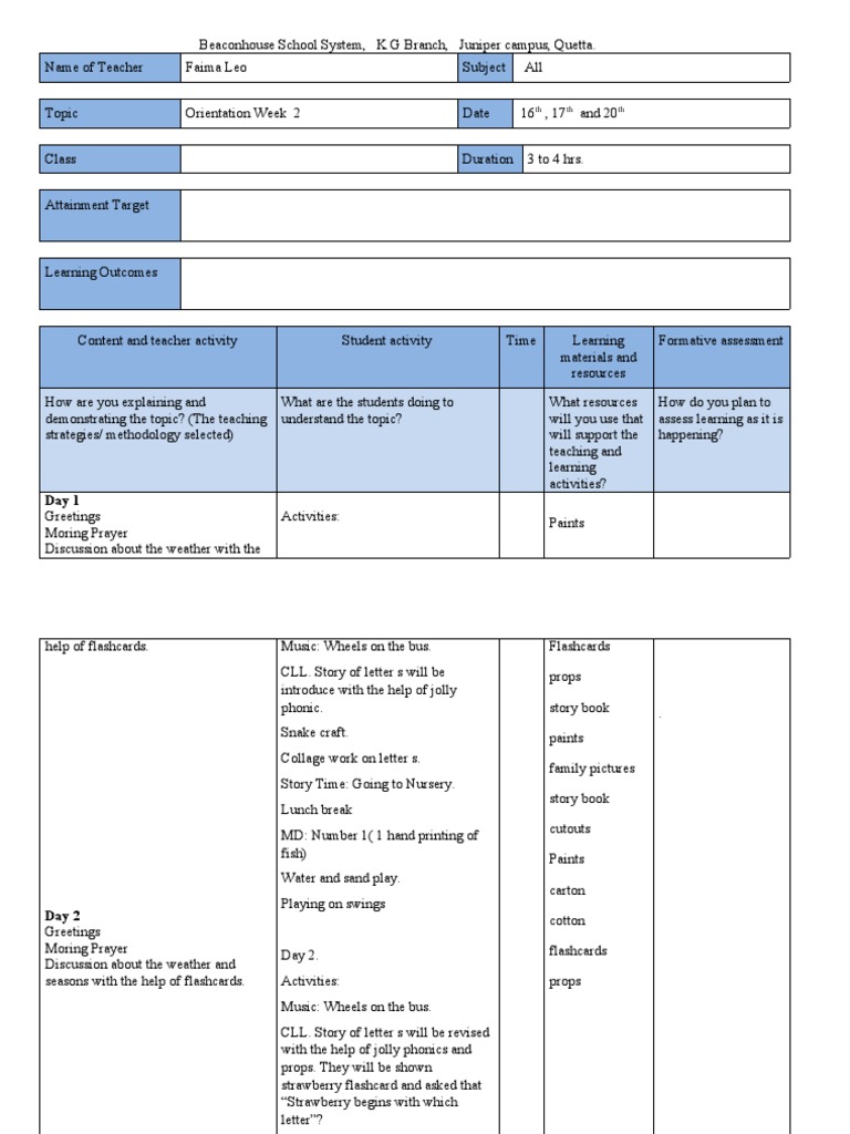 Orientation Week (2 | PDF | Communication | Educational Psychology