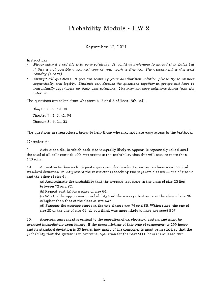 Probability Assignment 2 | PDF | Standard Deviation | Statistical Analysis