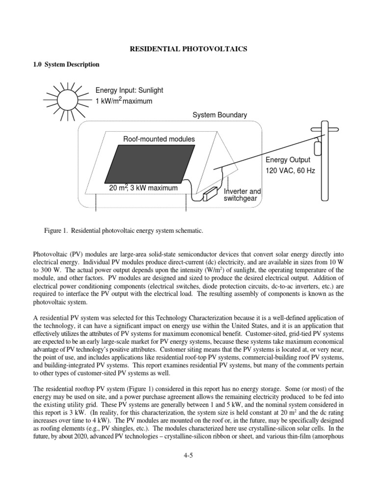 Residential Photovoltaic Systems Overview | PDF | Technology & Engineering