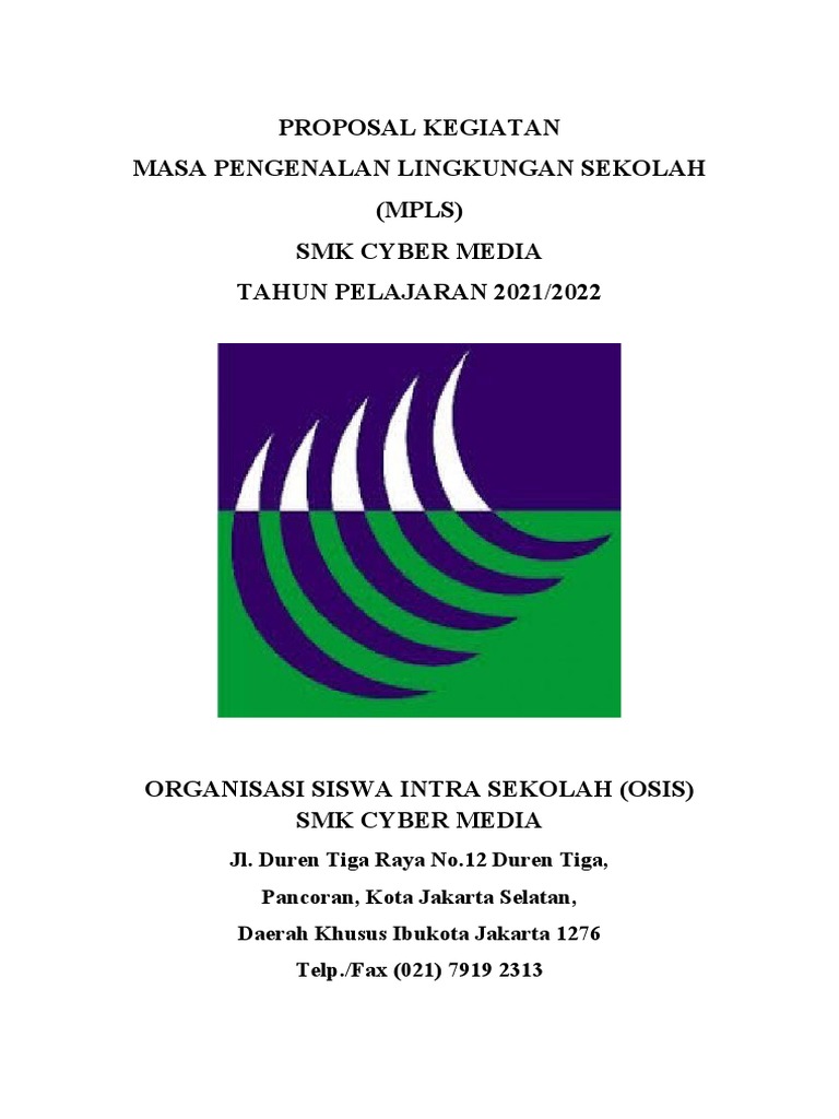 Proposal MPLS SMK Cyber Media Tahun 2021-2022 | PDF
