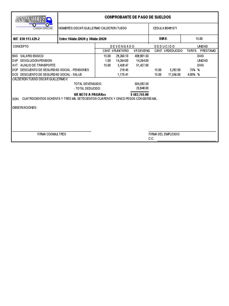 2da Abril Calderon | PDF