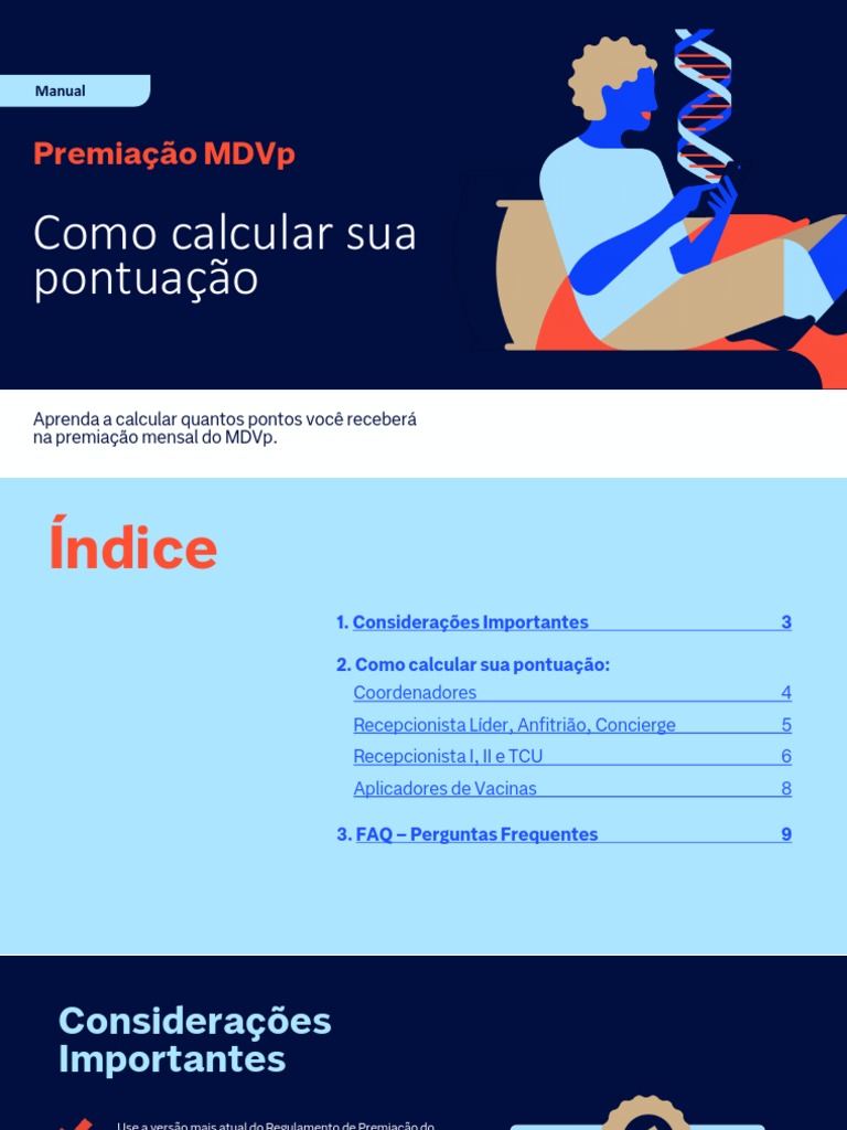 MANUAL Como Calcular Pontuacao Premiacao MDVP | PDF | Carreira e ...