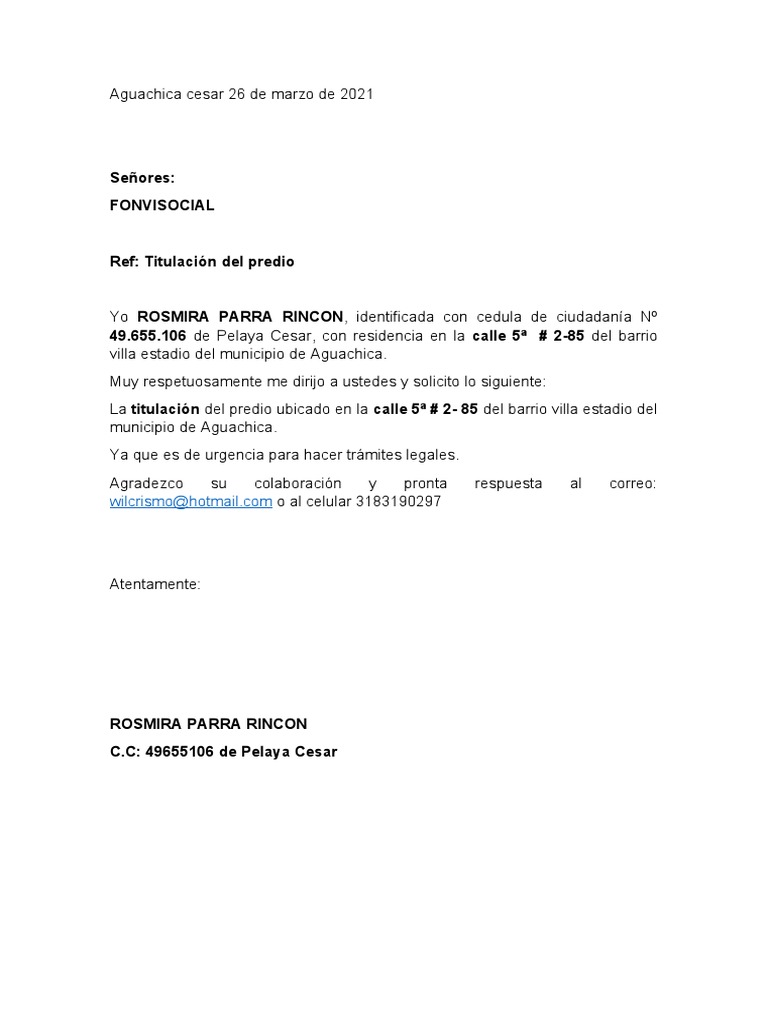 Carta de Titulacion | PDF
