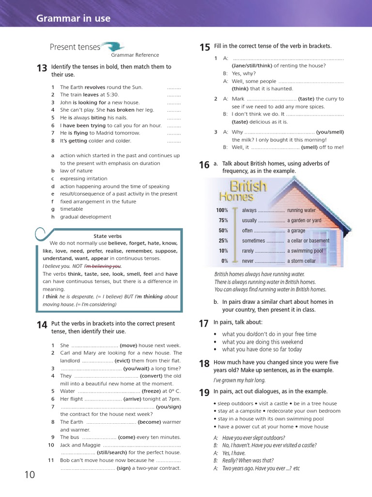 Worksheet Revision (Present Simple, Present Continuous, Present Perfect ...
