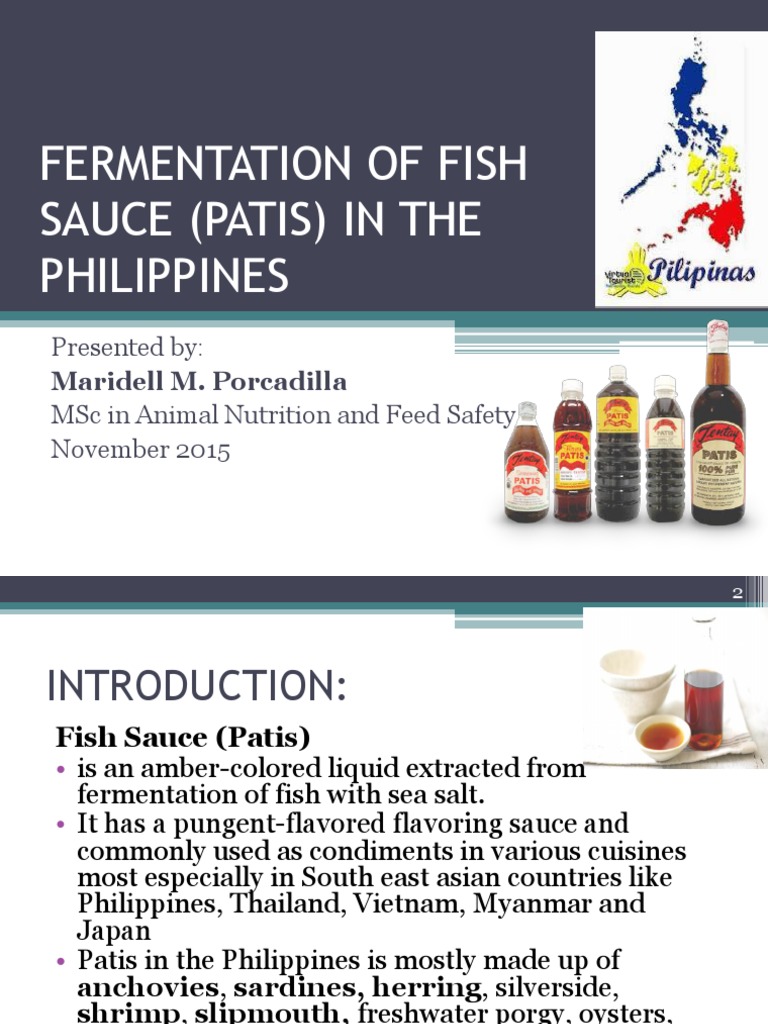 Fermentation Process of Fish Sauce in The Philippines | PDF ...