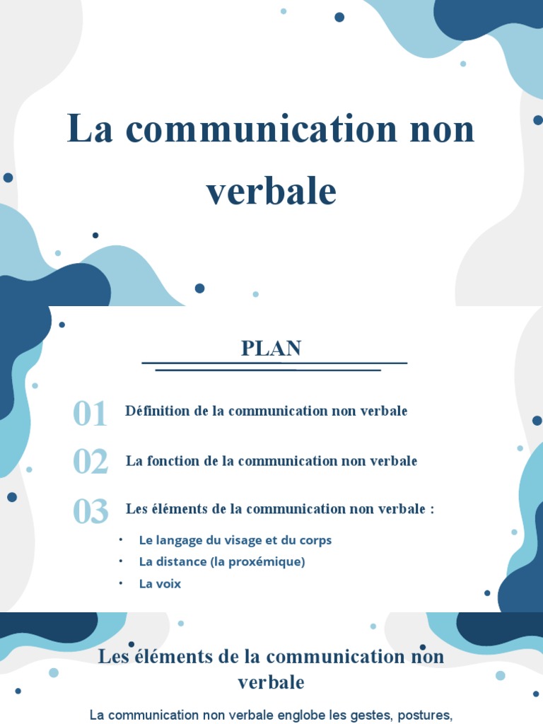 La Communication Non Verbale | PDF | la communication | Communication non verbale