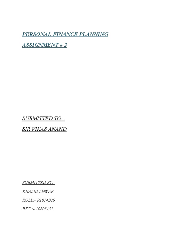 Khalid RR1814B29 PFP 2ND | PDF | Credit Card | Interest