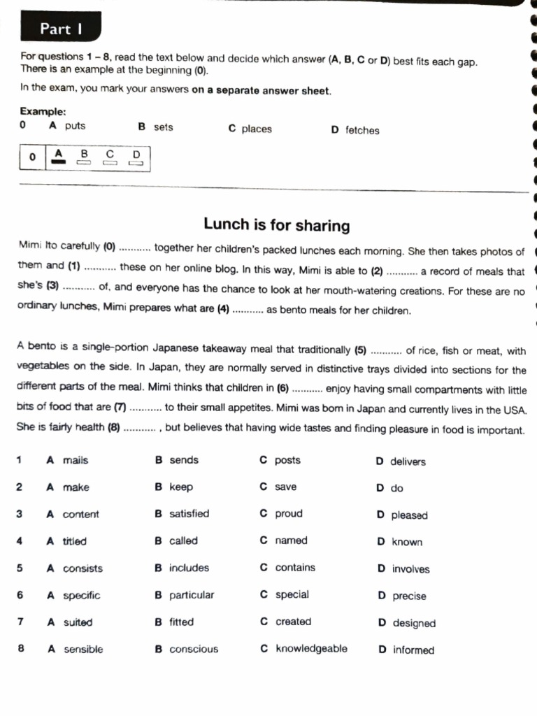Use of English Mock Exam 1 | PDF