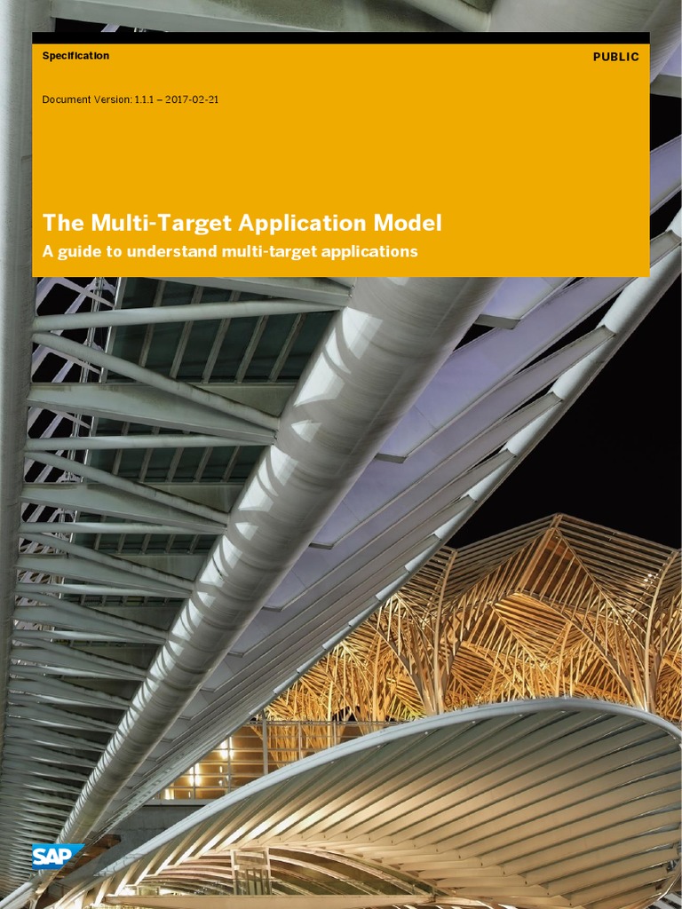 The Multitarget Application Model Pdf Cloud Computing Variable