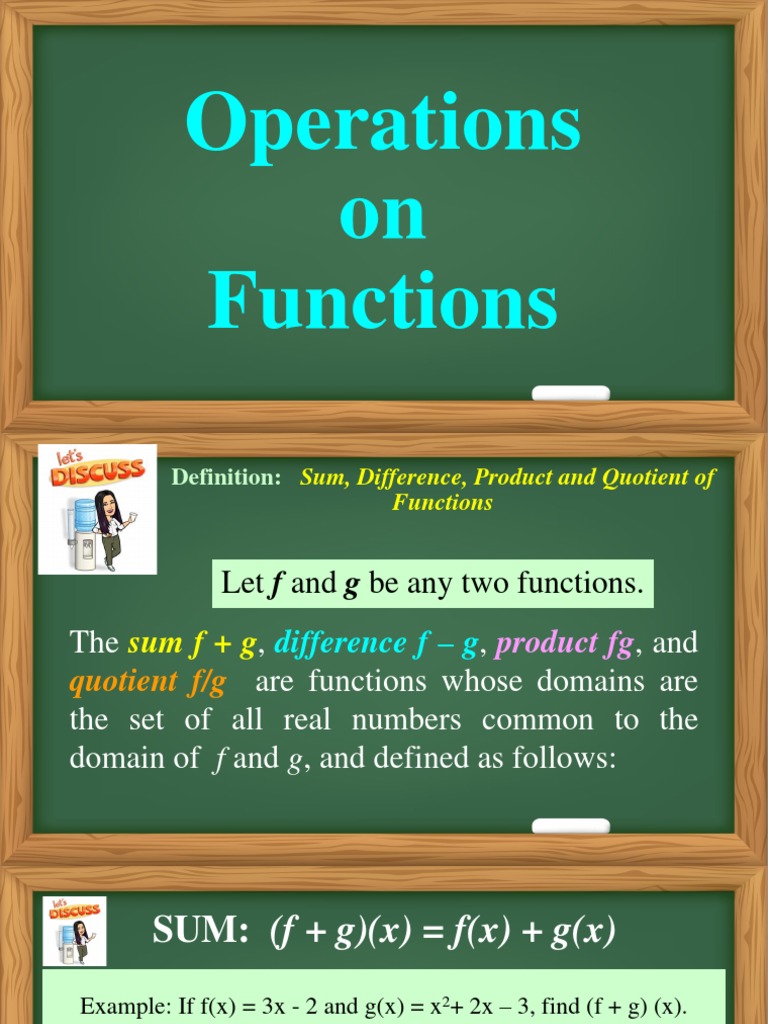 3 Operations On Functions Pdf Function Mathematics Domain Of A Function