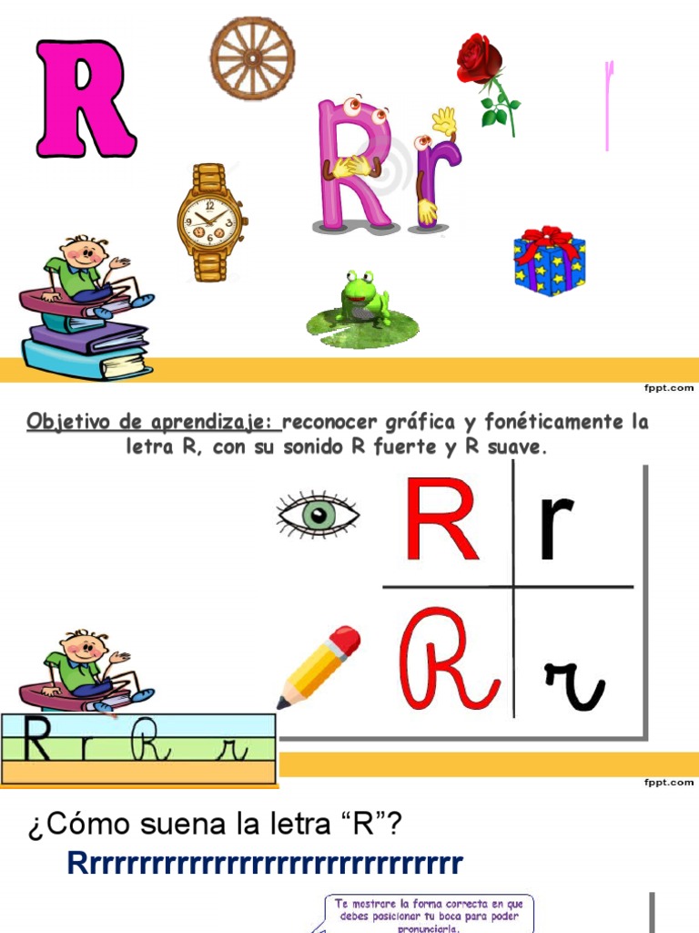 Consonante R | PDF | Artes del Lenguaje y Comunicación