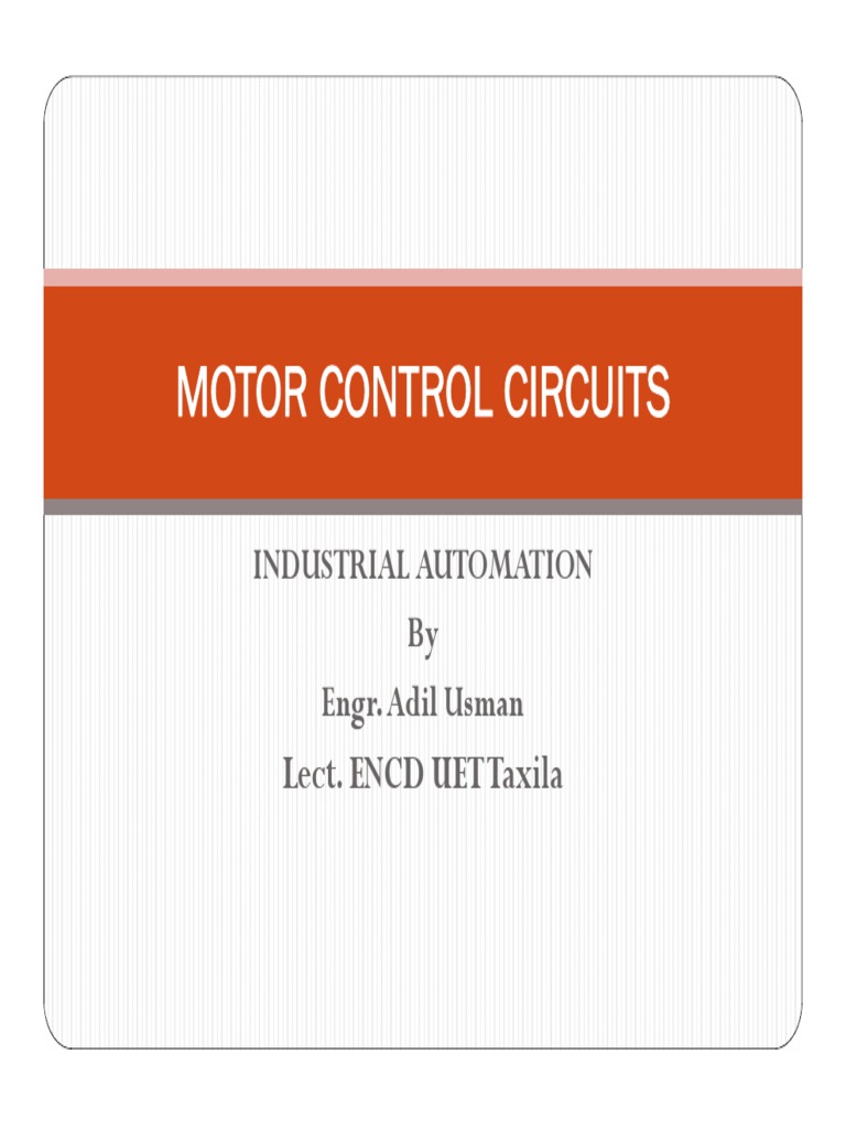 Motor Control Circuits: An Overview of Installation Requirements and ...