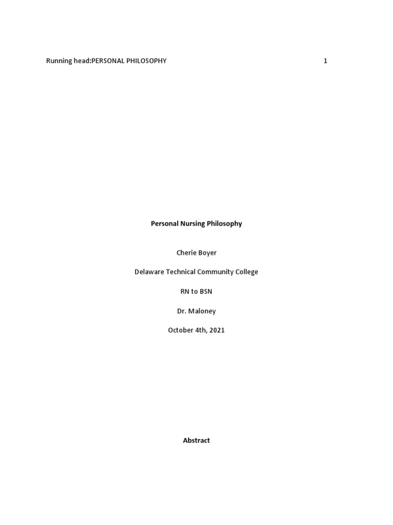 RN To BSN e Portfolio | PDF | Nursing | Patient