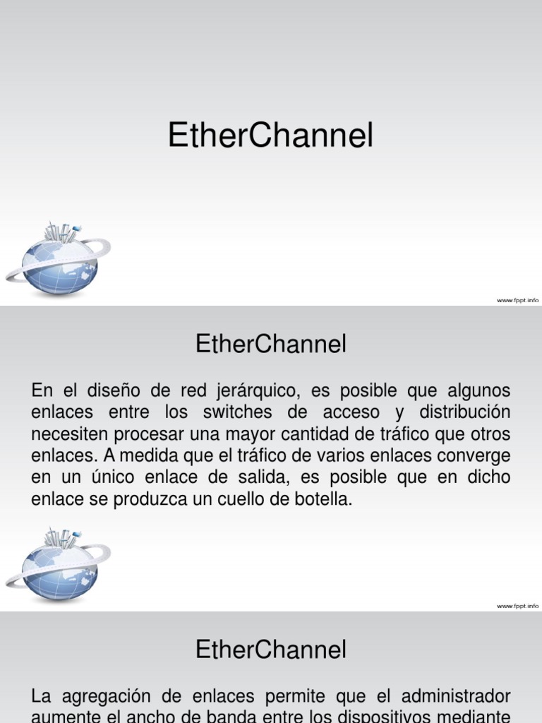 Optimización de Redes con EtherChannel | PDF | Estándares de red | Redes de computadoras